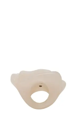 Chanel Acrylic Camellia Ring