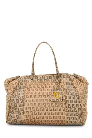 Fendi Zucchino Pillow Tote - Brown