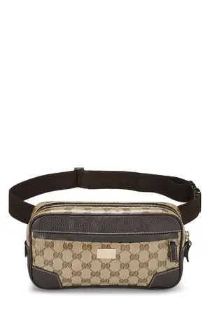 Gucci Original Gg Crystal Canvas Waist Pouch