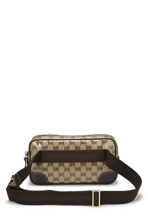 Gucci Original Gg Crystal Canvas Waist Pouch