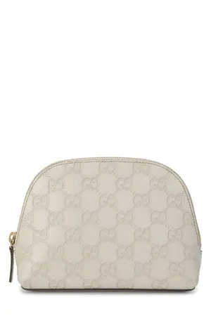 Gucci Ssima Cosmetic Pouch - White