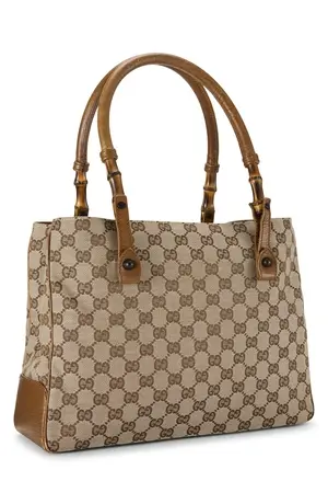 Gucci Original Gg Bamboo Top Handle Bag