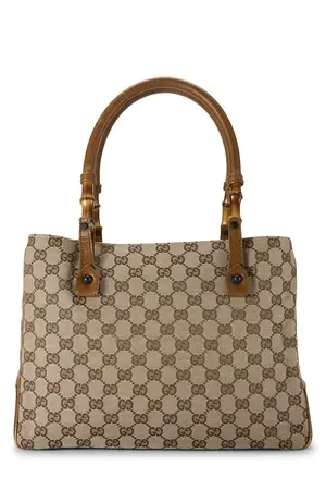 Gucci Original Gg Bamboo Top Handle Bag