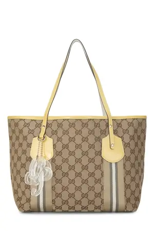 Gucci Original Gg Jolicoeur Web Tote - Yellow
