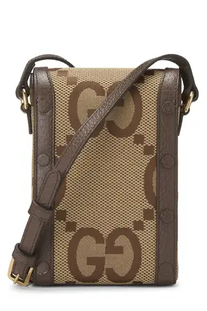 Gucci Jumbo Gg Canvas Crossbody Bag