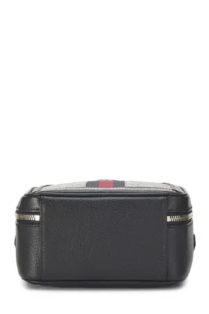Gucci Navy Gg Supreme Canvas Ophidia Top Handle Bag