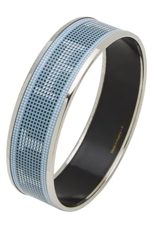 Hermès Palladium-plated Enamel Bangle
