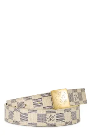 LOUIS VUITTON Damier Azur Carre Belt - Brown