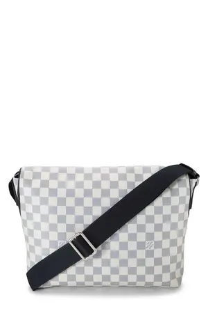 LOUIS VUITTON Damier Azur Coastline Match Point Messenger Bag - White