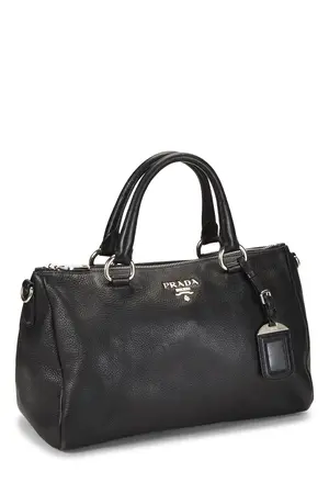 Prada Vitello Daino Convertible Zip Handbag