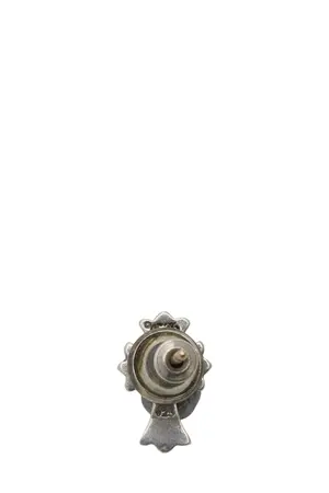 Chrome Hearts Sterling Cross Dangle Charm Earring - Silver