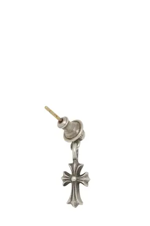 Chrome Hearts Sterling Cross Dangle Charm Earring
