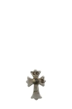 Chrome Hearts Sterling Cross Dangle Charm Earring