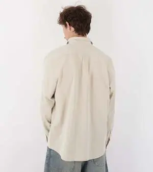 Paul Smith Regular-fit Taupe Textured-stripe Shirt