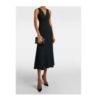 Victoria Beckham Mini Leather Clutch With Chain