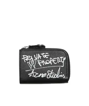 Acne Studios Compact Zip Wallet - Black