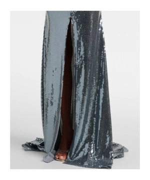 Alex Perry Sequined Gathered Gown