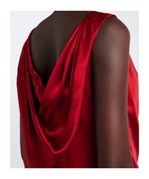 MAISON MARGIELA Draped Satin Maxi Dress