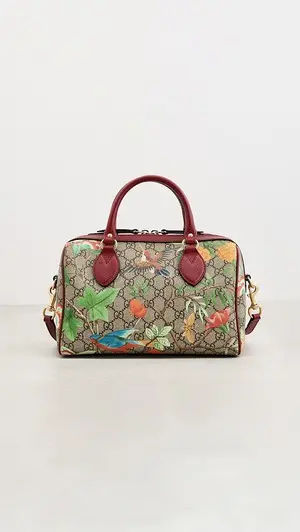Shopbop Gucci Gg Supreme Tian Boston Small Handbag - Neutral