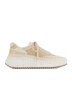 Chloé Nama Lace-up Sneakers - White