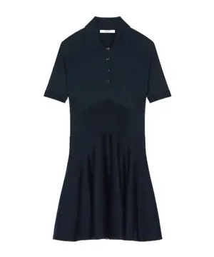 Givenchy Mini Polo Dress In Cotton And Silk