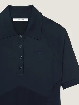 Givenchy Mini Polo Dress In Cotton And Silk
