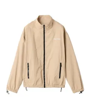 Miu Miu Washed Gabardine Blouson Jacket - Rope