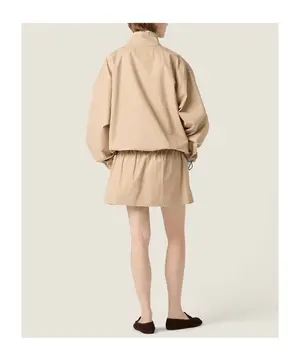 Miu Miu Washed Gabardine Blouson Jacket - Rope
