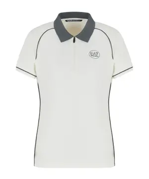 EA7 Polo With Logo Print