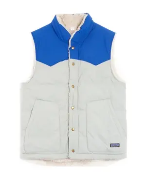 Patagonia High-necked Sleeveless Double-sided Vest - White