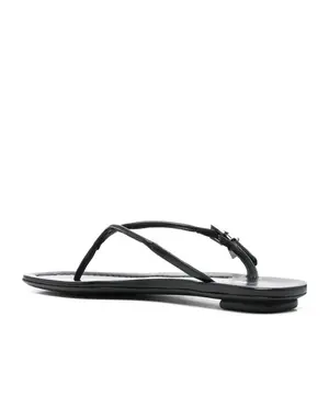 Prada Triangle Logo Thong Slides