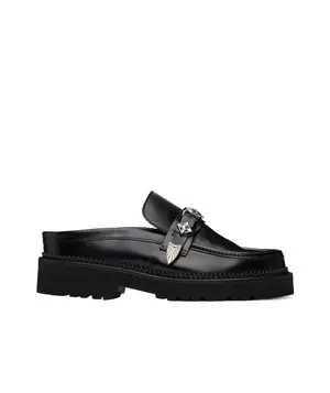 TOGA VIRILIS Round Toe Loafers - Black