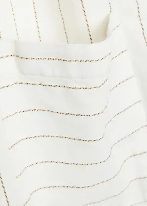 CHE Franklin Striped Cotton And Linen-blend Shirt