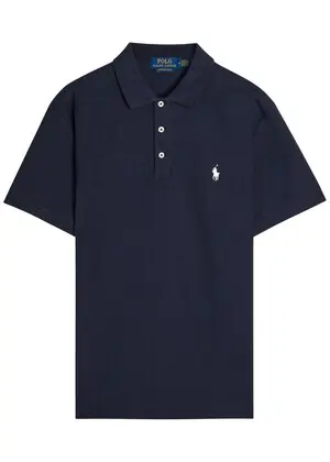 Polo Ralph Lauren Slim Piqué Cotton Polo Shirt - Navy