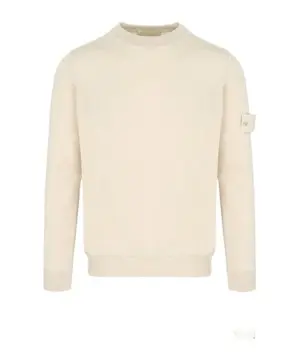 Stone Island Crew Neck Sweatshirt - Beige