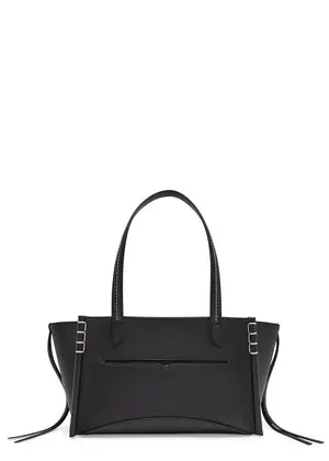 JW Anderson Elongated Loafer Leather Tote Bag - Black