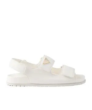 Prada Nappa Leather Sandals - Ivory