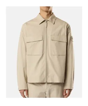 Stone Island Comfort-fit Windproof And Breathable Zip-up Overshirt
