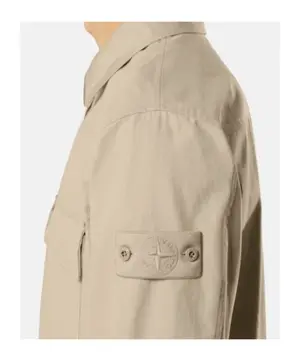 Stone Island Comfort-fit Windproof And Breathable Zip-up Overshirt
