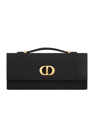 Dior Miss Caro Top Handle Pouch - Black