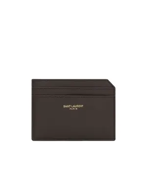 Saint Laurent Letter Card Holder - Black