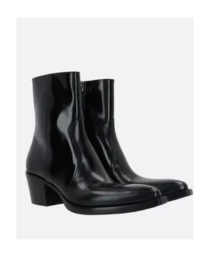 Prada Zip-up Ankle Boots With Triangular Logo Detail