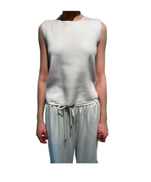 Max Mara Sleeveless Knitted Vest - White