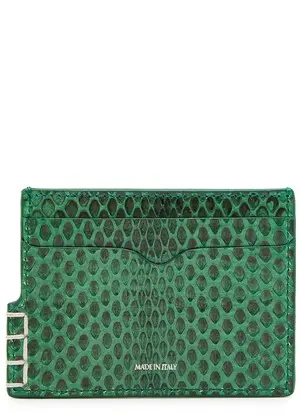 JW Anderson Loafer Snake-effect Leather Card Holder