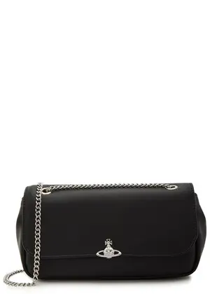 VIVIENNE WESTWOOD Orb Faux Leather Cross-body Bag - Black