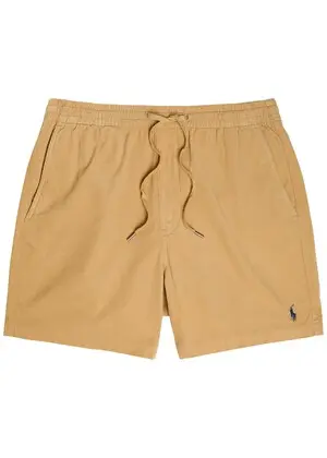 Polo Ralph Lauren Logo-embroidered Corduroy Shorts - Khaki