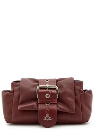 VIVIENNE WESTWOOD Hazel Treasure Leather Shoulder Bag - Brown