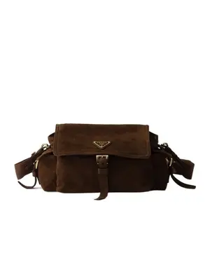 Prada Explore Medium Shoulder Bag - Cocoa Brown