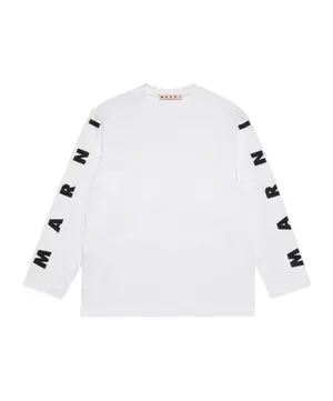 Marni Logo Pattern T-shirt - White