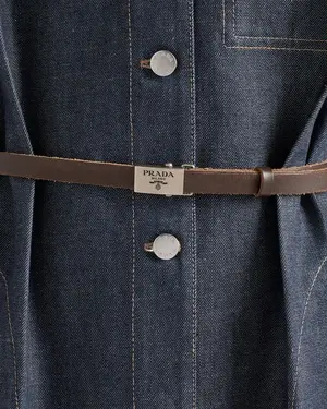 Prada Belted Denim Dress